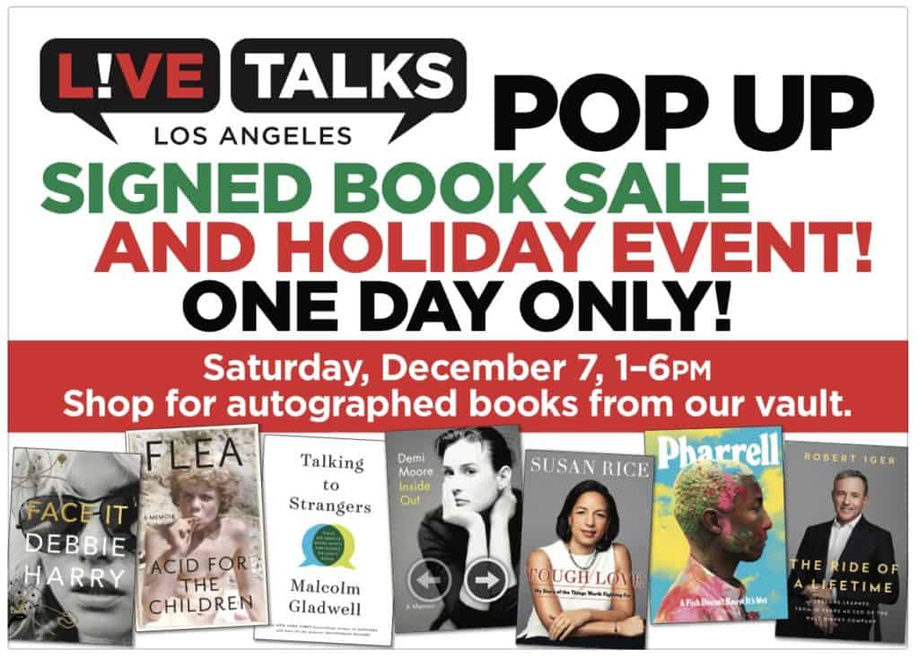 Signed books available for our Signed Book Sale event on Dec 7 | Live ...