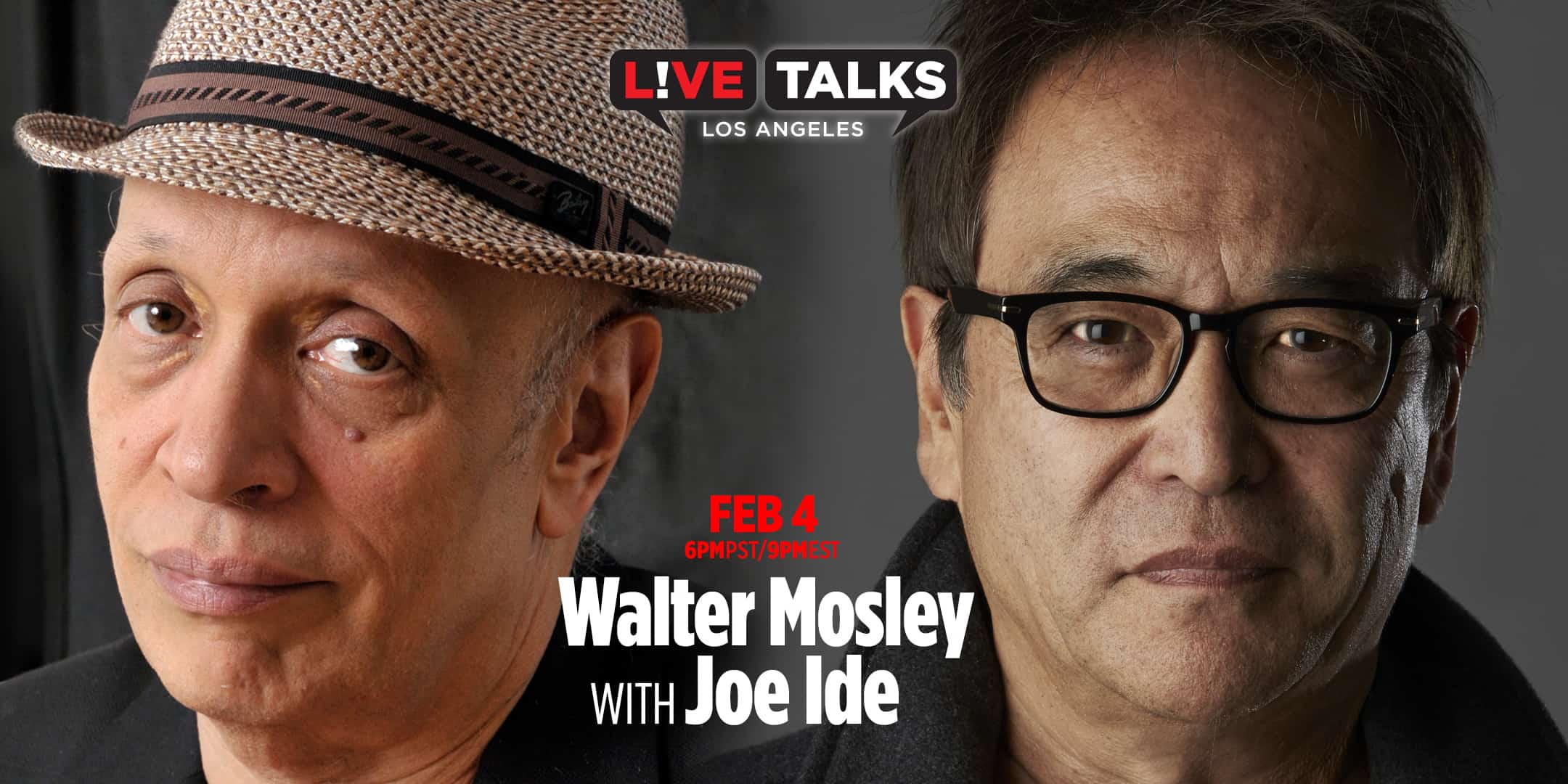 Walter Mosley with Joe Ide , Feb. 4 | Live Talks Los Angeles