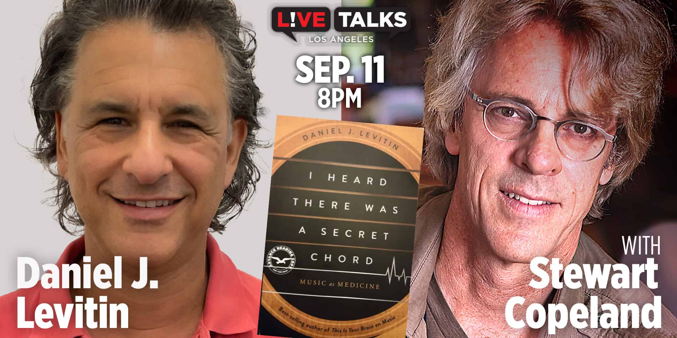 Daniel J. Levitin with Stewart Copeland, Sep. 11 | Live Talks Los Angeles