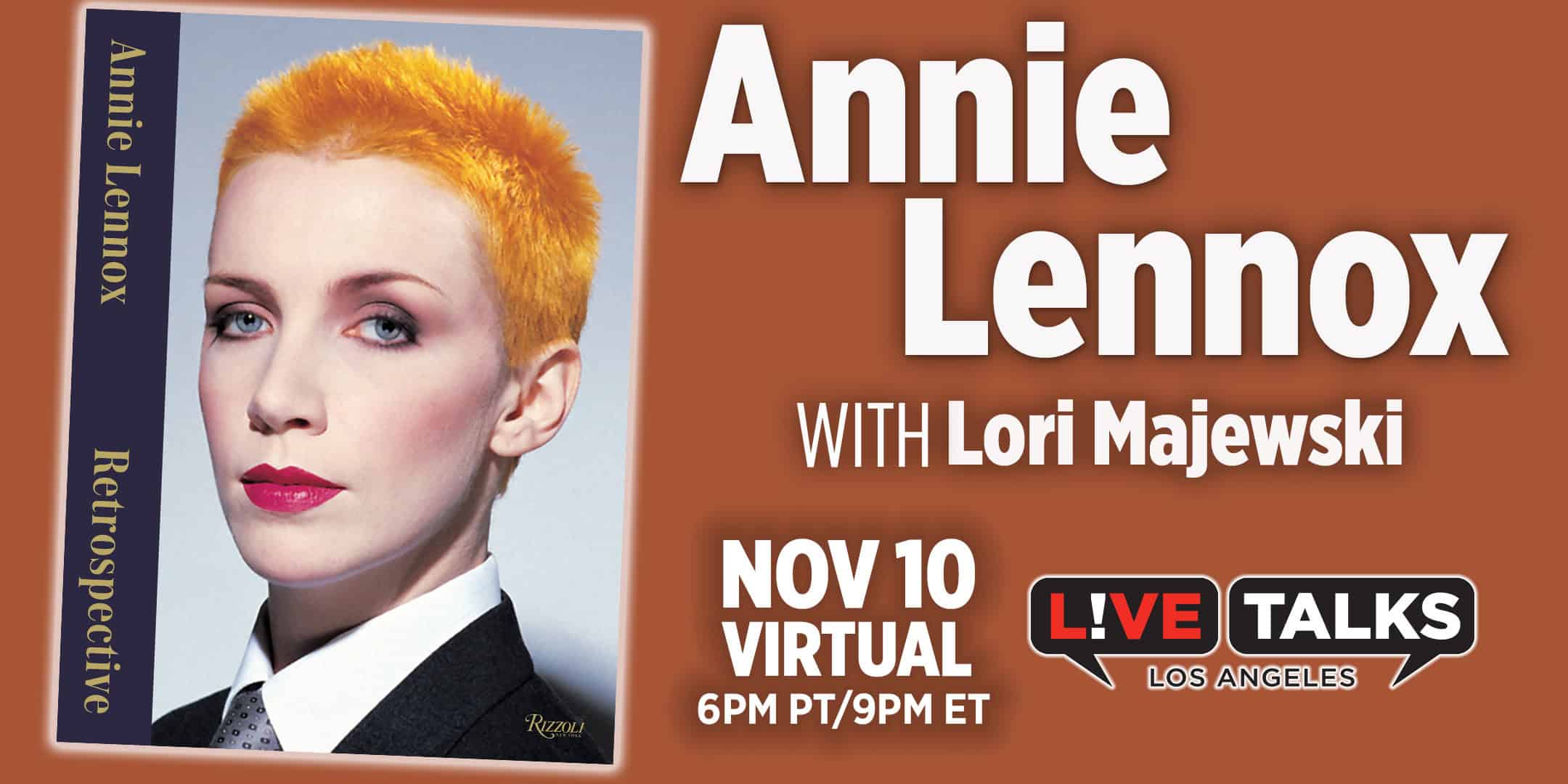 Annie Lennox with Lori Majewski (virtual event), Nov. 10 | Live Talks ...